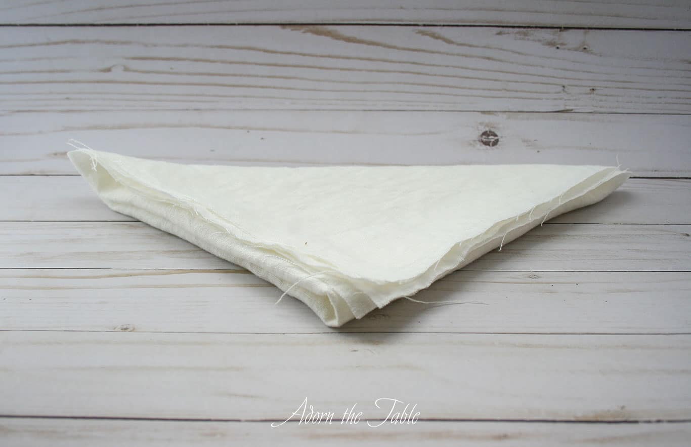 How to Make How to Make Simple No Sew Linen Napkins - Adorn the Table
