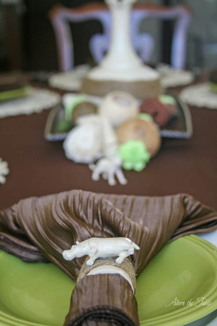 Safari Table Setting - Cute & Simple DIY - Adorn the Table