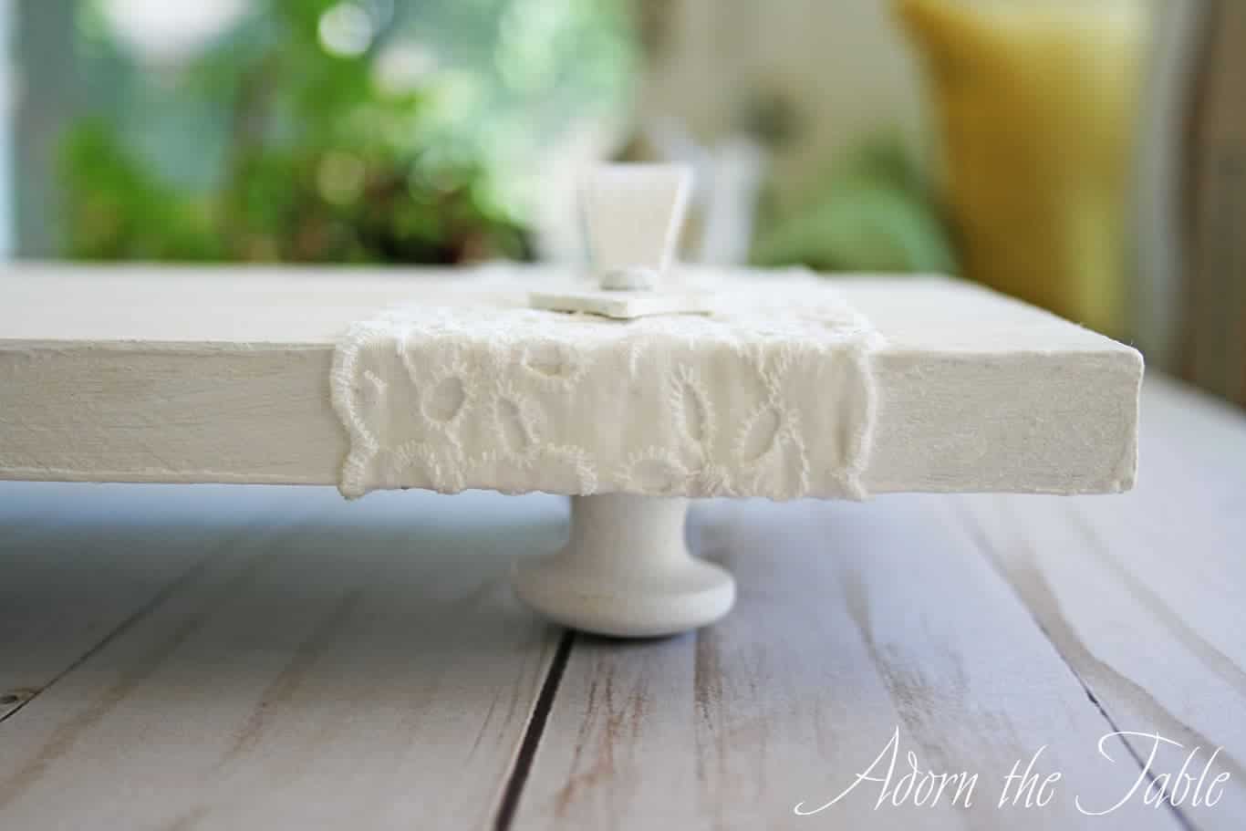 Simple DIY Wood Tray with Handles - Adorn the Table