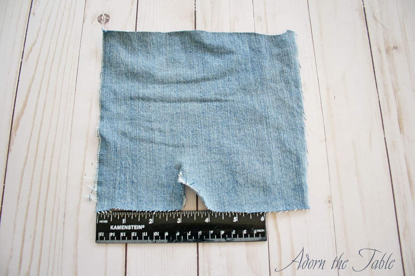 Simple DIY Denim Place Cards - Super Cute! - Adorn the Table