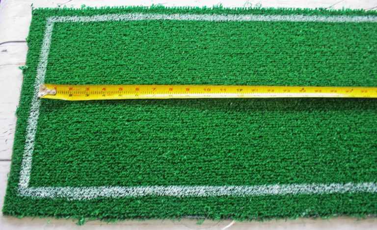 DIY Football Field Table Runner - Adorn the Table