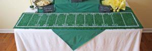 DIY Football Field Table Runner - Adorn the Table
