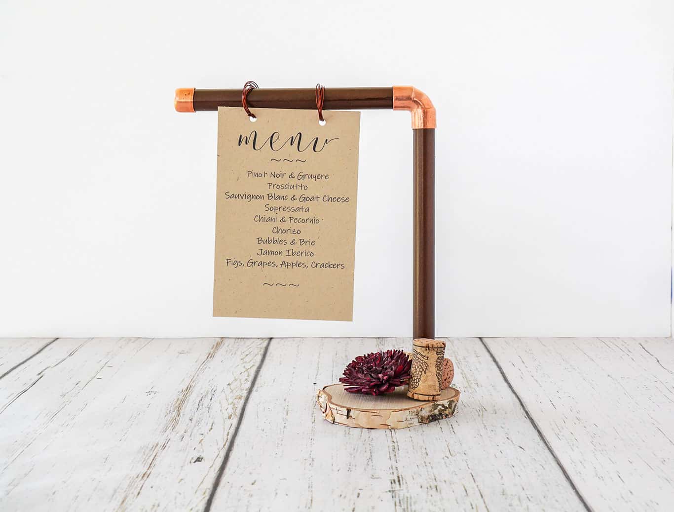 DIY Unique Menu Holder - Adorn the Table