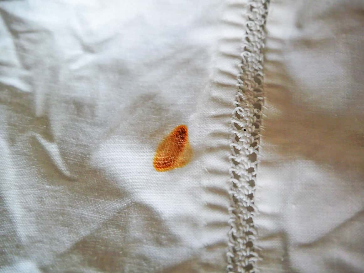 How to Get Rust Marks Out of Fabric - Adorn the Table
