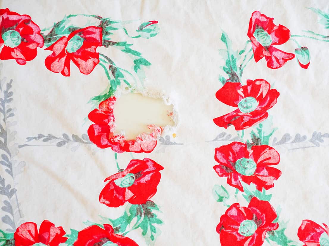 Upcycle Stained Tablecloths Into No-Sew Napkins - Adorn the Table