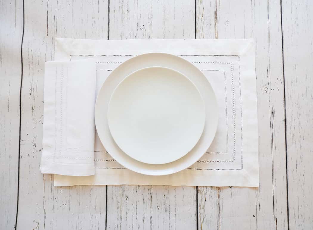 Create 7 Unique Place Settings Using a White Plate - Adorn the Table