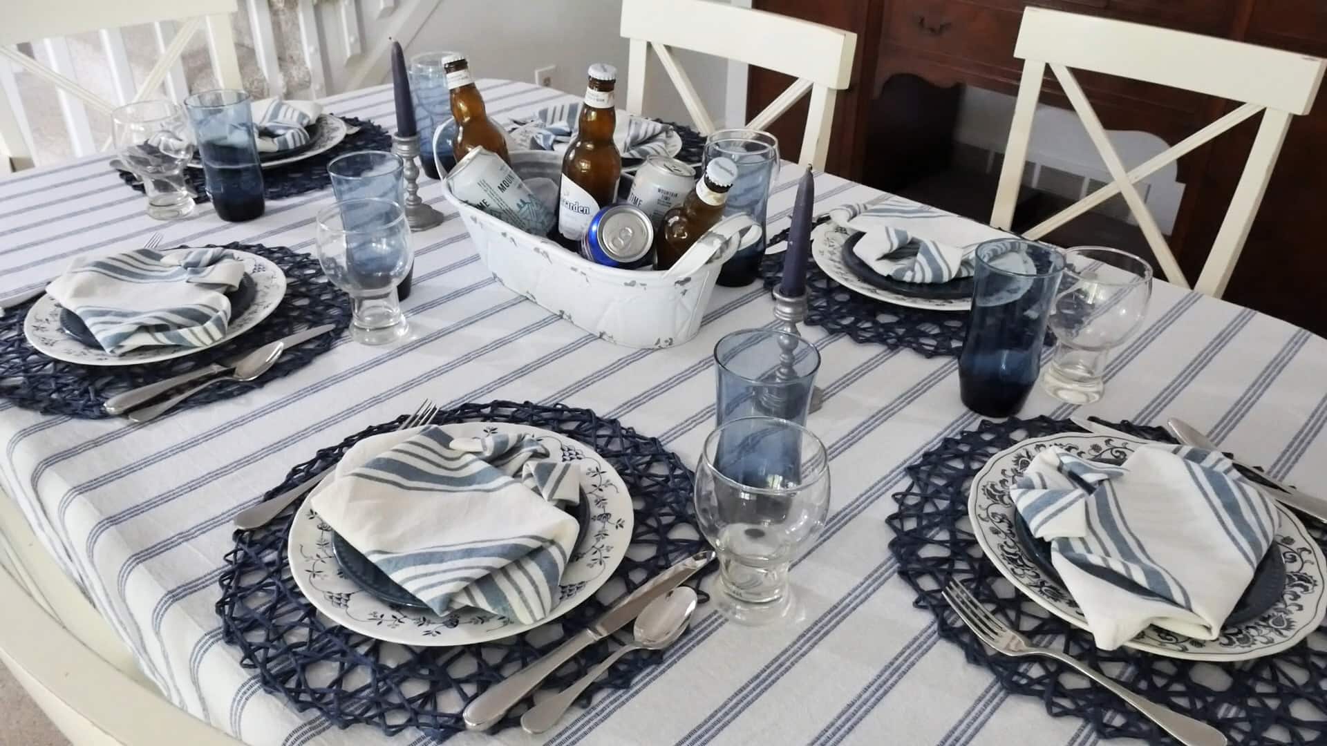 A Casual Father's Day Table Setting - Adorn the Table