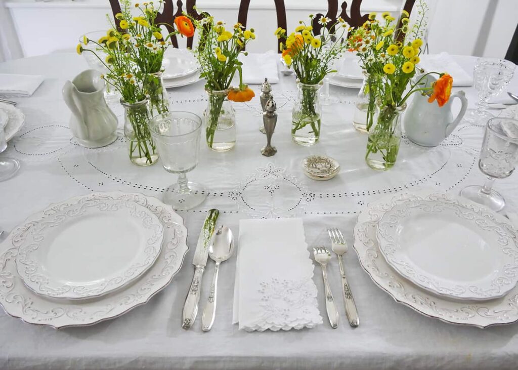 Create a French Farmhouse Tablescape for Under $40 - Adorn the Table