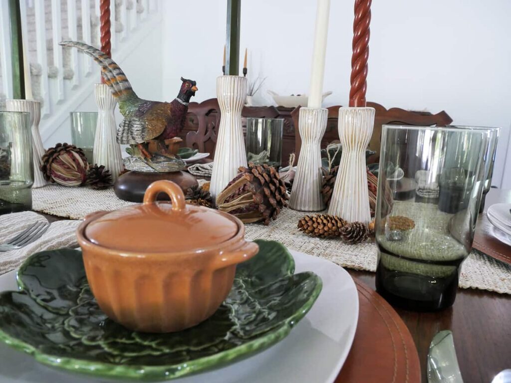 Styling a Casual Fall Tablescape Using Earthy Rustic Colors - Adorn the ...